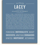 Lacey | Name Art Print – Name Stories