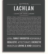 Lachlan | Name Art Print – Name Stories