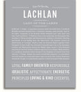 Lachlan | Name Art Print – Name Stories