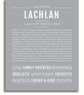 Lachlan | Name Art Print – Name Stories