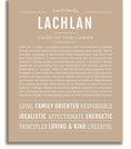 Lachlan | Name Art Print – Name Stories