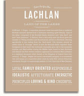 Lachlan | Name Art Print – Name Stories