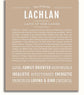 Lachlan Personalized Name Meaning Art Prints – Name Stories