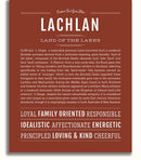 Lachlan | Name Art Print – Name Stories