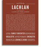 Lachlan | Name Art Print – Name Stories
