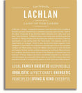 Lachlan | Name Art Print – Name Stories