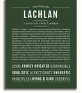 Lachlan | Name Art Print – Name Stories