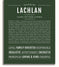 Lachlan Personalized Name Meaning Art Prints – Name Stories