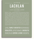 Lachlan | Name Art Print – Name Stories