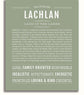 Lachlan | Name Art Print – Name Stories