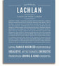 Lachlan Personalized Name Meaning Art Prints – Name Stories