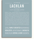 Lachlan | Name Art Print – Name Stories