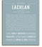 Lachlan | Name Art Print – Name Stories