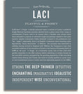 Laci | Name Art Print – Name Stories