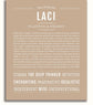 Laci | Name Art Print – Name Stories