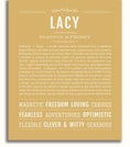 Lacy | Name Art Print – Name Stories