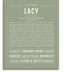 Lacy | Name Art Print – Name Stories