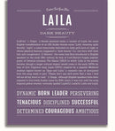 Laila | Name Art Print – Name Stories