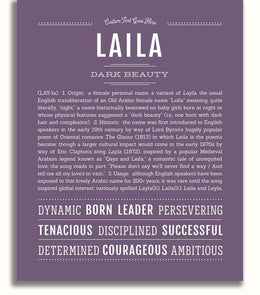Laila | Name Art Print – Name Stories