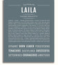 Laila | Name Art Print – Name Stories