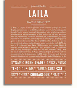 Laila | Name Art Print – Name Stories