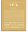 Laila | Name Art Print – Name Stories