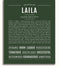 Laila | Name Art Print – Name Stories