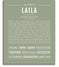 Laila | Name Art Print – Name Stories