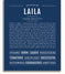 Laila Personalized Name Meaning Art Prints – Name Stories