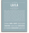 Laila | Name Art Print – Name Stories