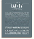 Lainey | Name Art Print – Name Stories
