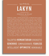 Lakyn | Name Art Print – Name Stories