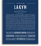 Lakyn | Name Art Print – Name Stories