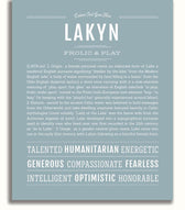Lakyn | Name Art Print – Name Stories