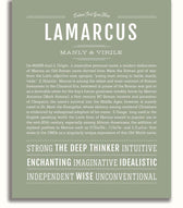 Lamarcus | Name Art Print – Name Stories