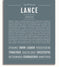 Lance Personalized Name Meaning Art Prints – Name Stories