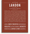 Landon | Name Art Print – Name Stories