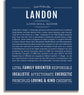 Landon | Name Art Print – Name Stories