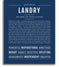 Landry (male) | Name Art Print – Name Stories