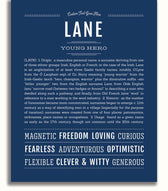 Lane | Name Art Print – Name Stories