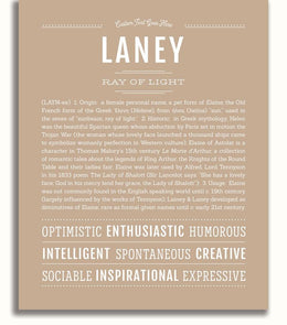 Laney | Name Art Print – Name Stories