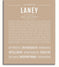 Laney | Name Art Print – Name Stories