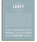 Laney | Name Art Print – Name Stories