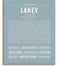 Laney | Name Art Print – Name Stories