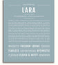 Lara | Name Art Print – Name Stories
