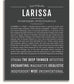 Larissa | Name Art Print – Name Stories