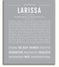 Larissa | Name Art Print – Name Stories