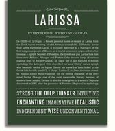 Larissa | Name Art Print – Name Stories