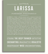 Larissa | Name Art Print – Name Stories