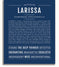 Larissa | Name Art Print – Name Stories